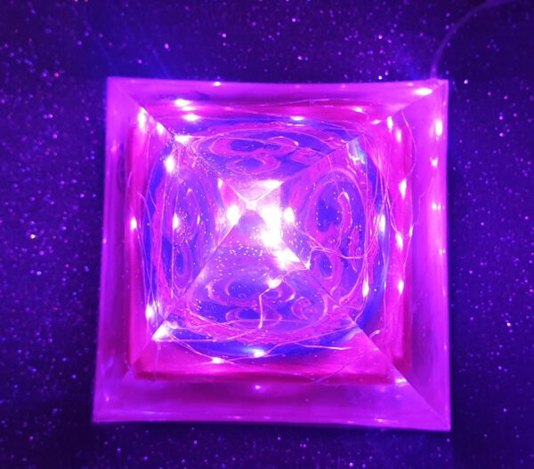 Piramide luminosa chakra 7 lila, Sahasrara. Chakra corona - MundOrgon ...