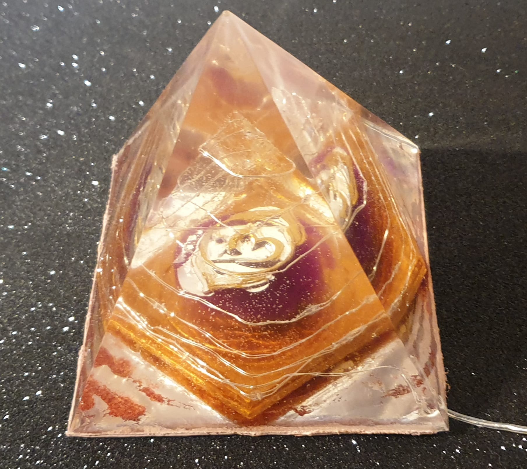 Pirámide luminosa chakra 6 violeta, Ajñá/Aghá. Chakra del tercer ojo ...