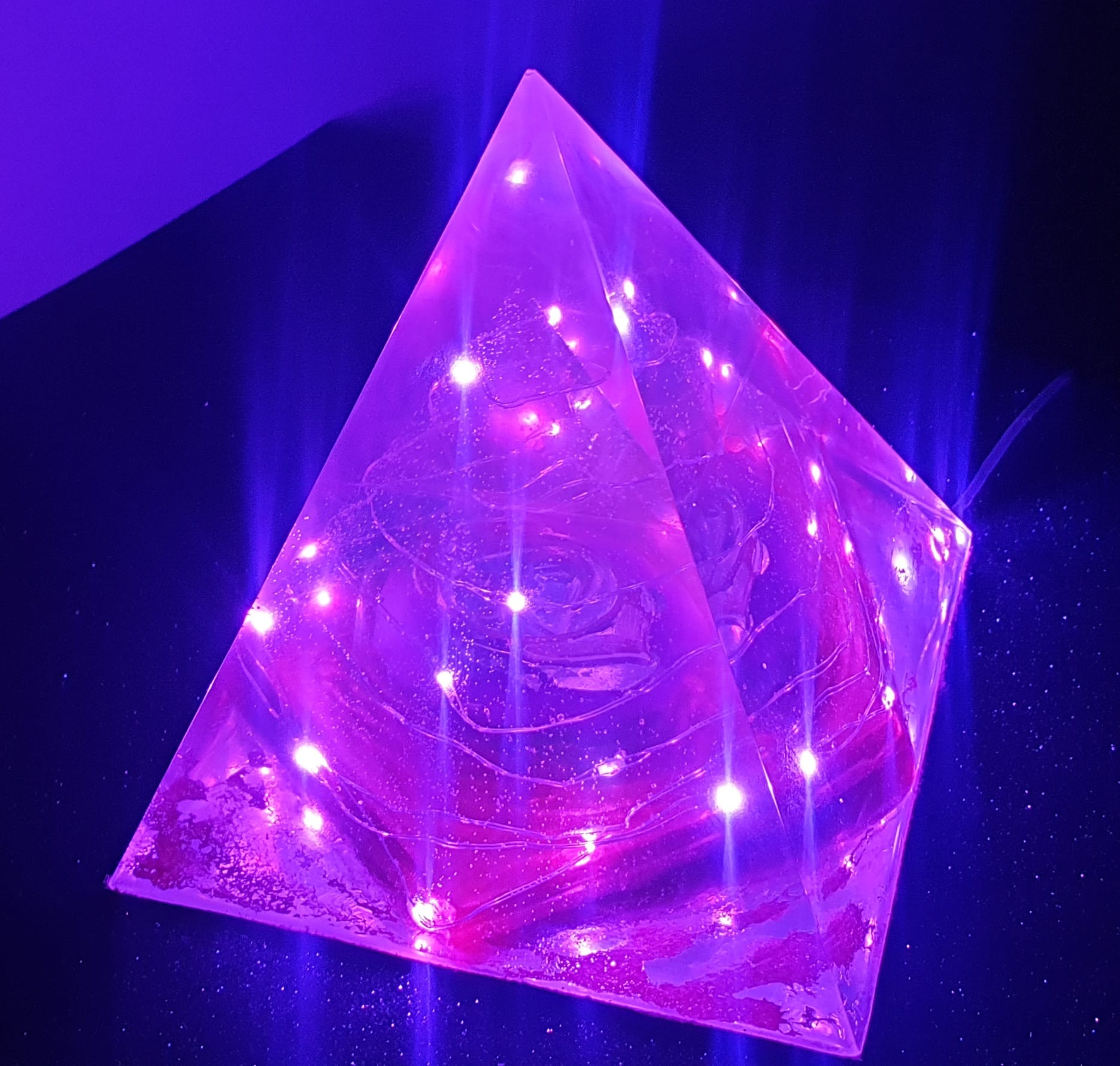 Pirámide luminosa chakra 6 violeta, Ajñá/Aghá. Chakra del tercer ojo ...