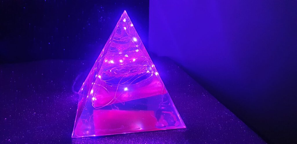 Piramide luminosa chakra 7 lila, Sahasrara. Chakra corona - MundOrgon ...